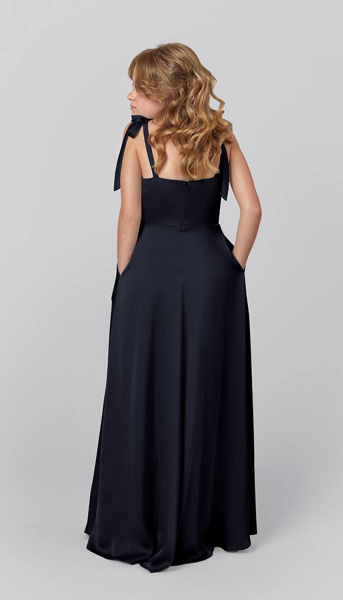 Kennedy Blue Elsa Junior Satin Bridesmaid Dress | The Wedding Shoppe