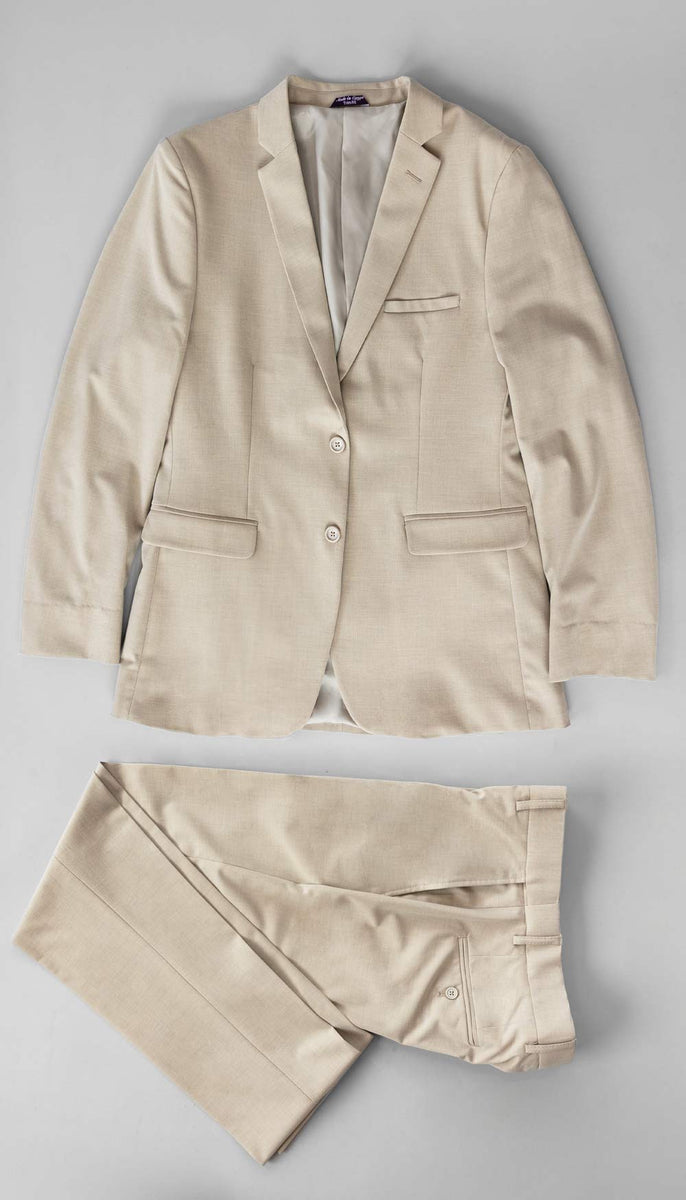 Trim Fit 2 Piece Suit Tan – Wedding Shoppe
