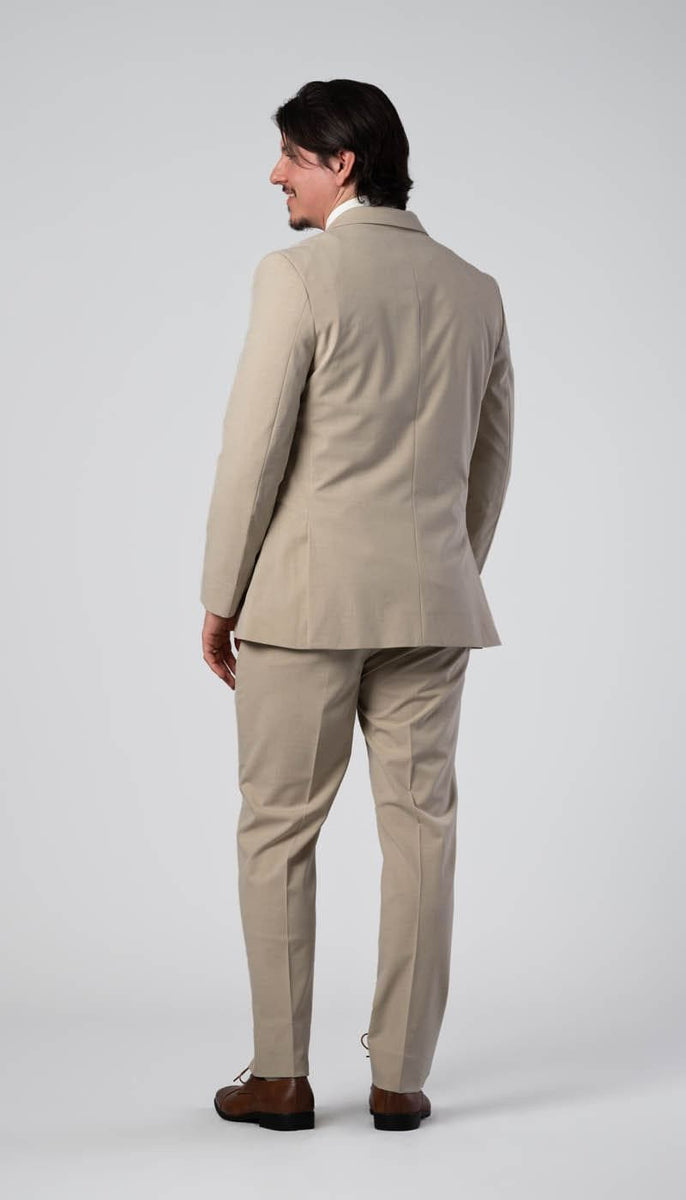 Trim Fit 2 Piece Suit Tan – Wedding Shoppe