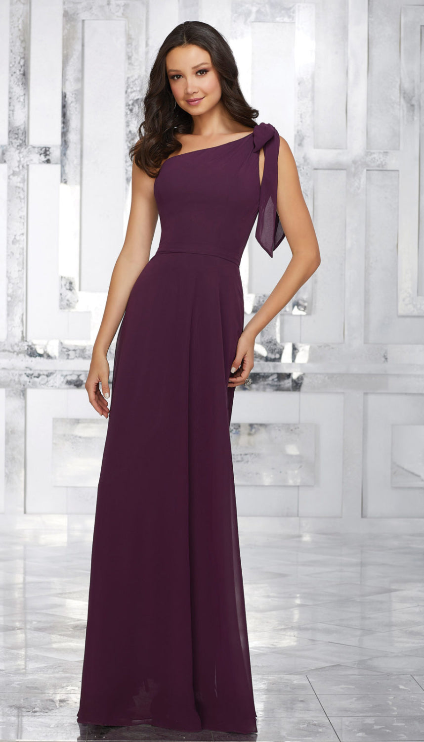Morilee One Shoulder Chiffon 21539 Bridesmaid Dress – Wedding Shoppe