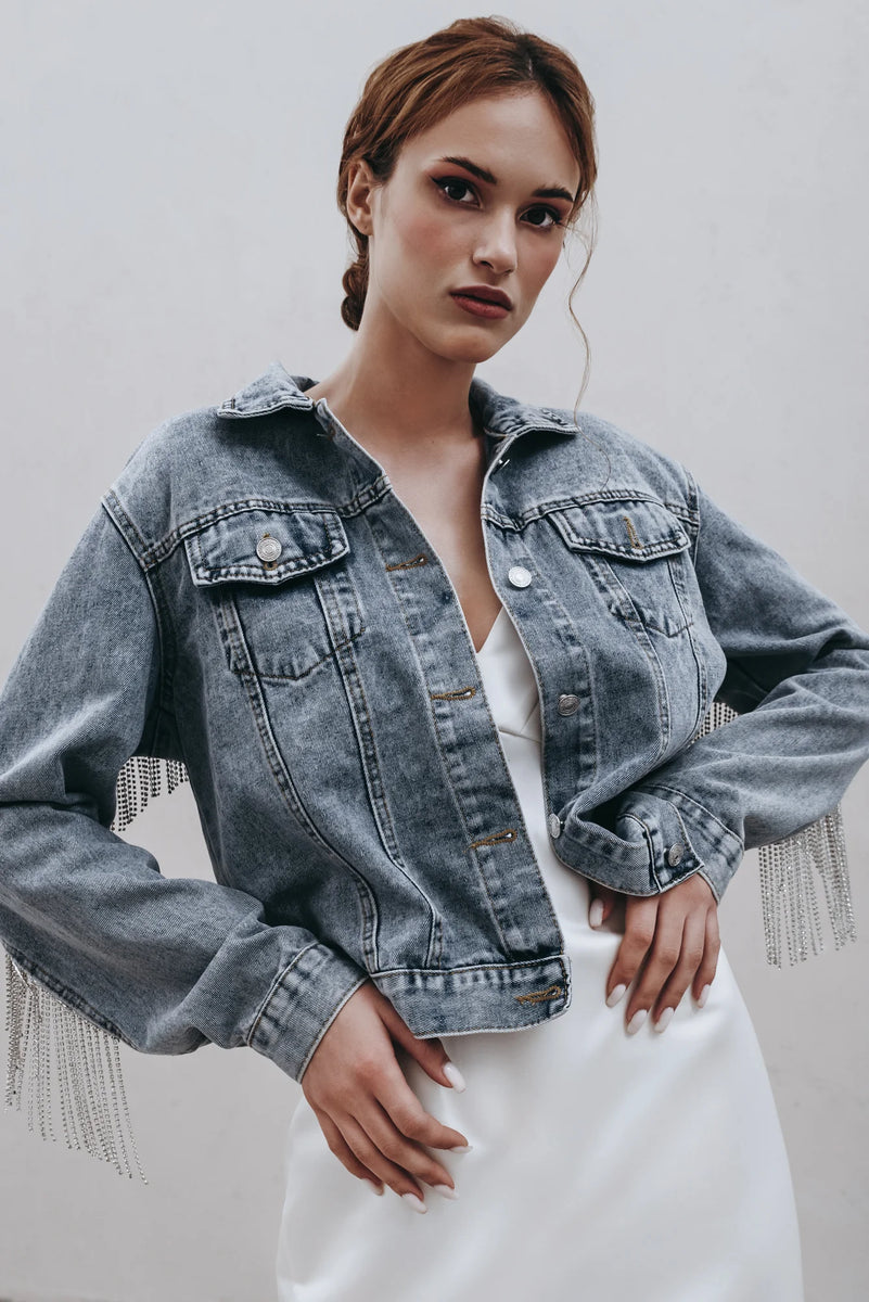 Heirloom Rhinestone Fringe Jacket | The Wedding Shoppe